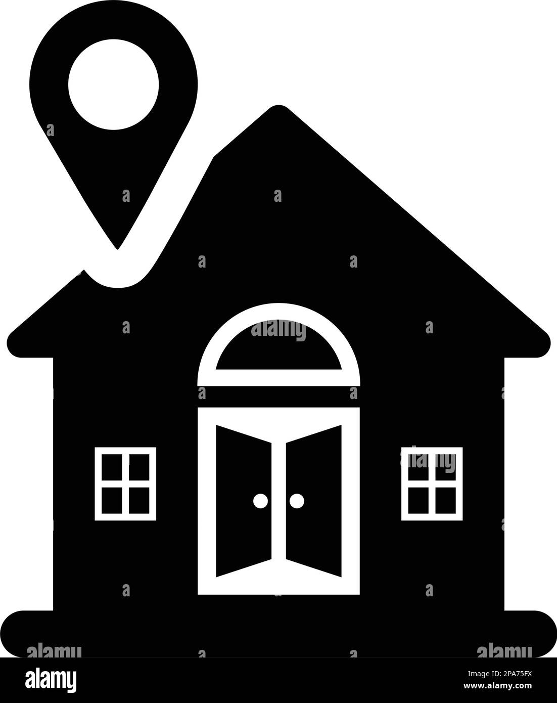 Home location icon. Use for commercial, print media, web or any type of ...