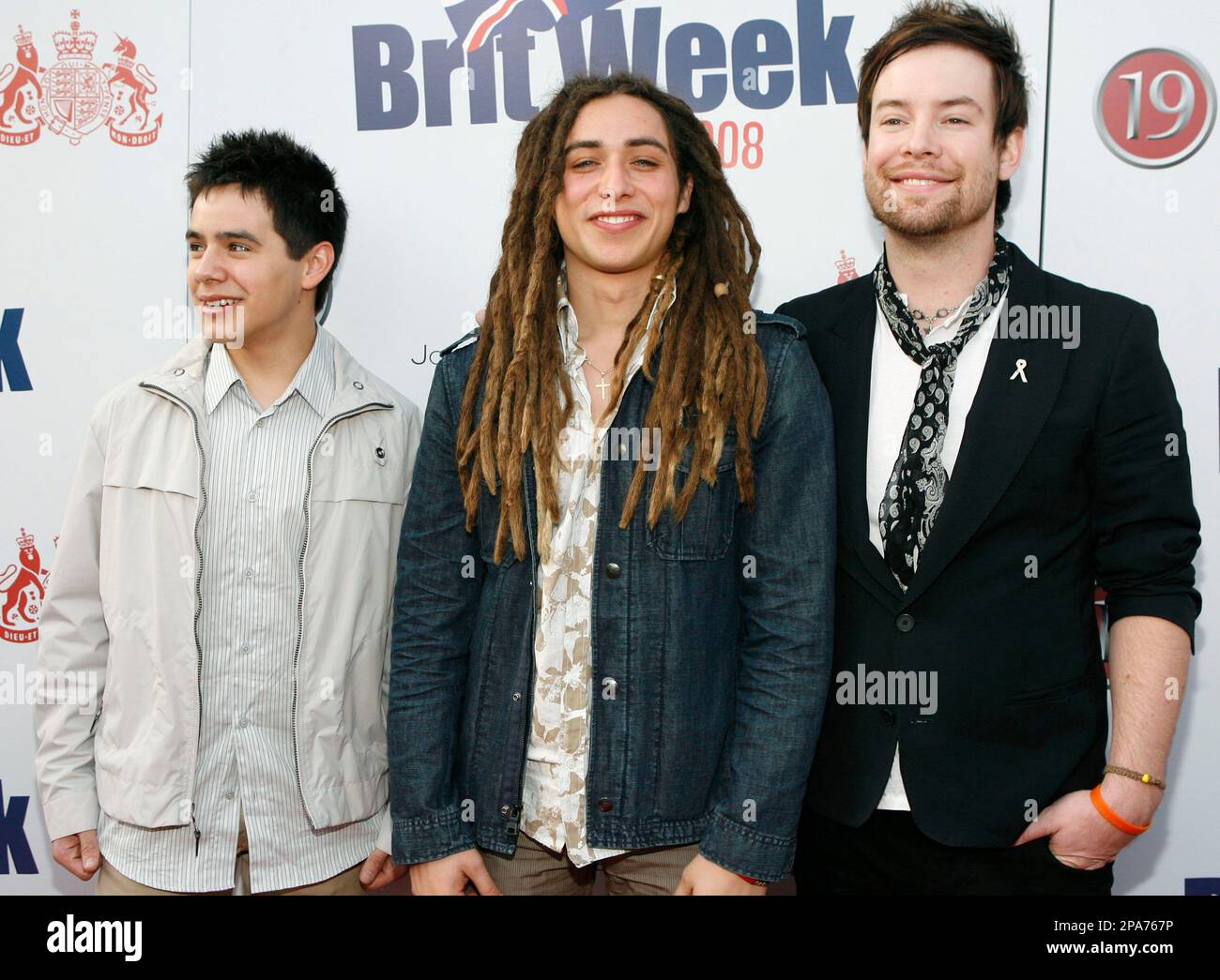 American Idol contestants David Archuleta, left, Jason Castro, center ...