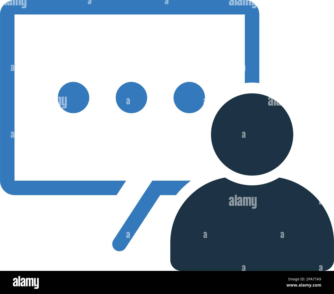 Blog commenting icon - Simple editable vector EPS file Stock Vector ...