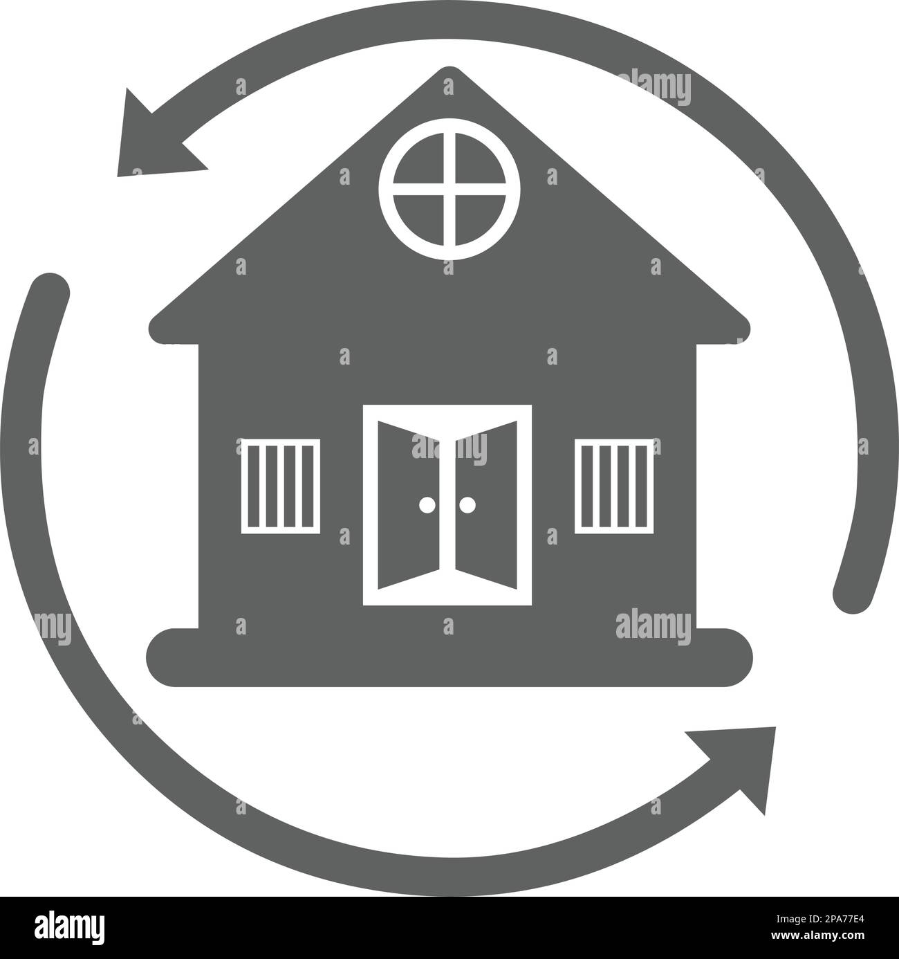 House, property, arrows icon, vector graphics for various use Stock ...