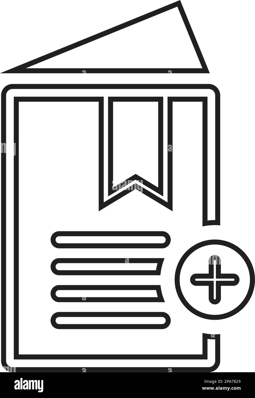 Book marking icon - Simple editable vector EPS file Stock Vector Image & Art - Alamy