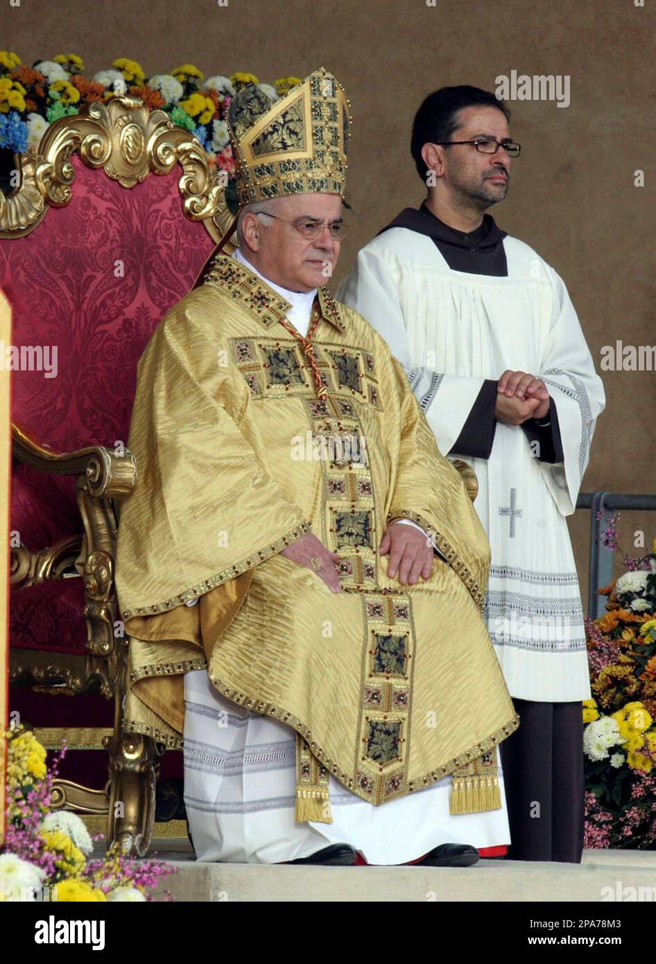 Portuguese Cardinal Jose Saraiva Martins, Prefect of the Congregation ...