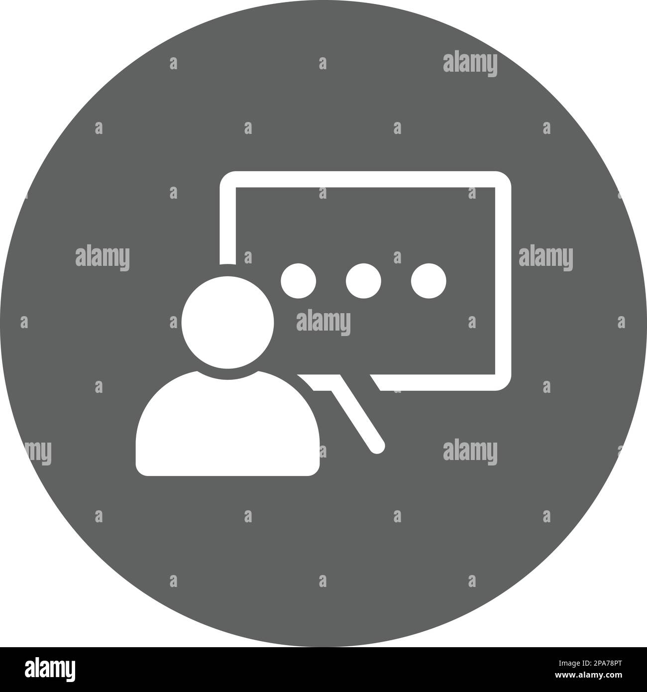 Blog commenting icon - Simple editable vector EPS file Stock Vector ...