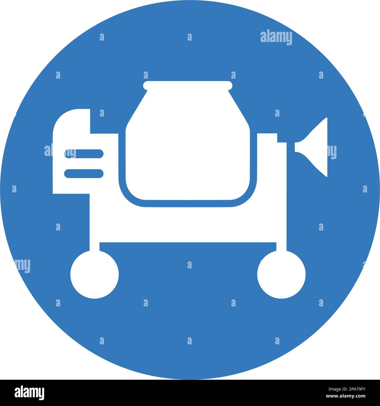 Concrete, cement mixer icon. Use for commercial, print media, web or ...