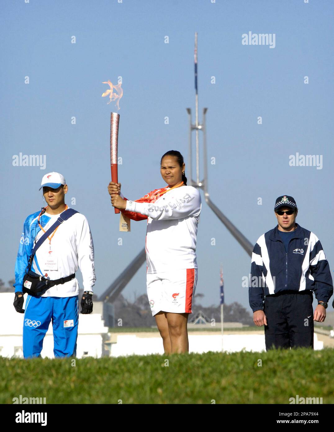 First torch bearer Tania Major, 2007 Young Australian of the Year ...