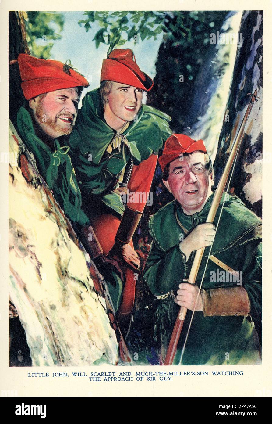 ALAN HALE PATRIC KNOWLES and HERBERT MUNDIN in THE ADVENTURES OF ROBIN ...