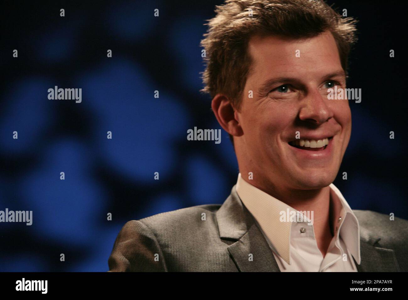 Eric Mabius, star of ABC's "Ugly Betty" is shown during an interview in ...