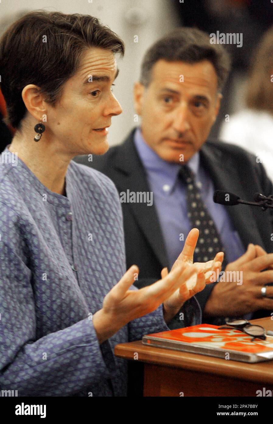 Speaker Gaye Symington, left, and President Pro Tem Peter Shumlin ...