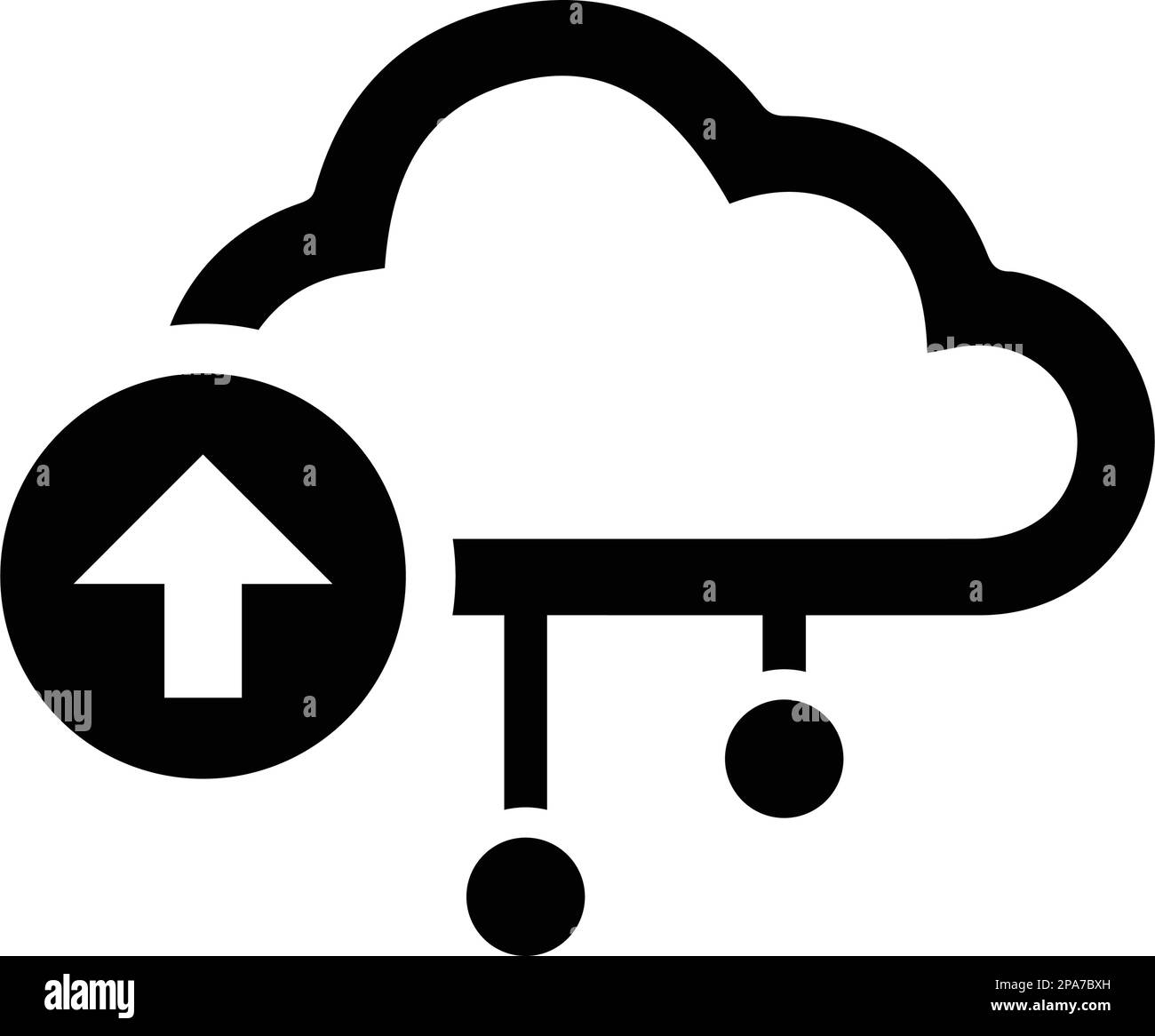 Cloud computing icon - Simple editable vector EPS file Stock Vector ...