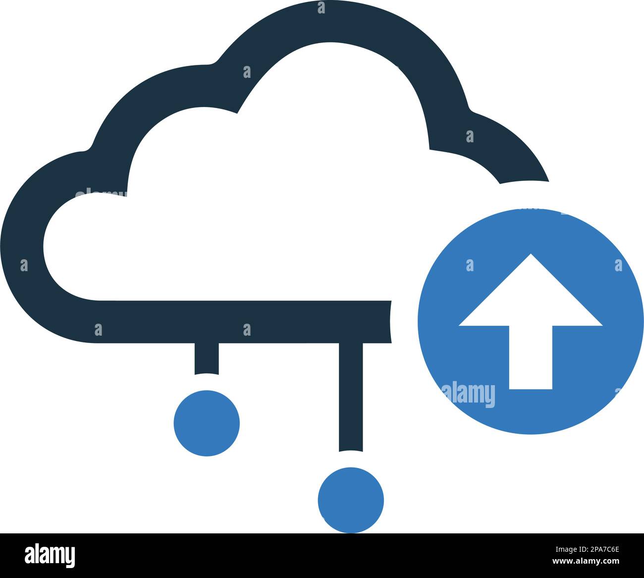 Cloud computing icon - Simple editable vector EPS file Stock Vector ...