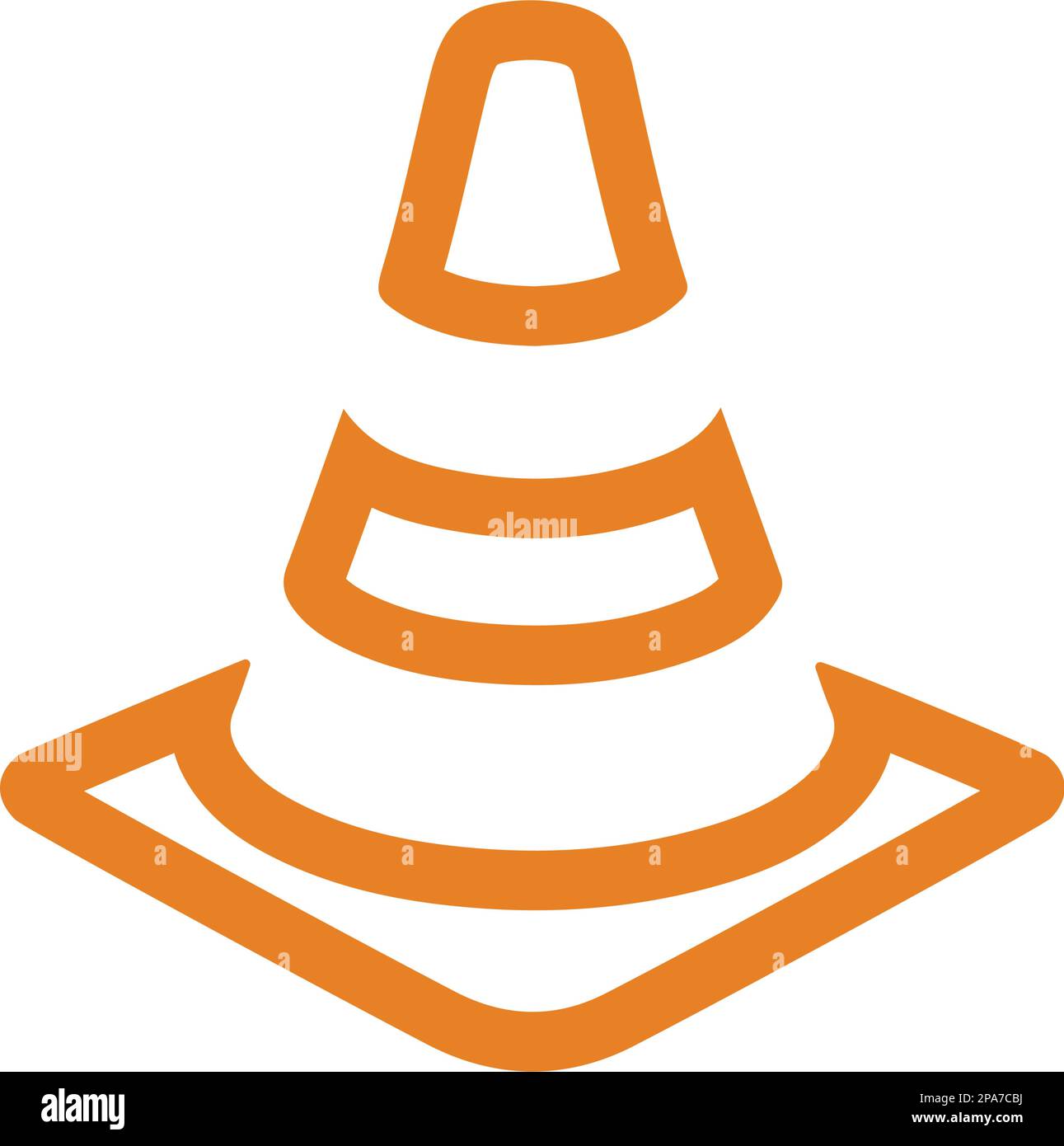 Emergency, barrier, cone icon. Use for commercial, print media, web or ...