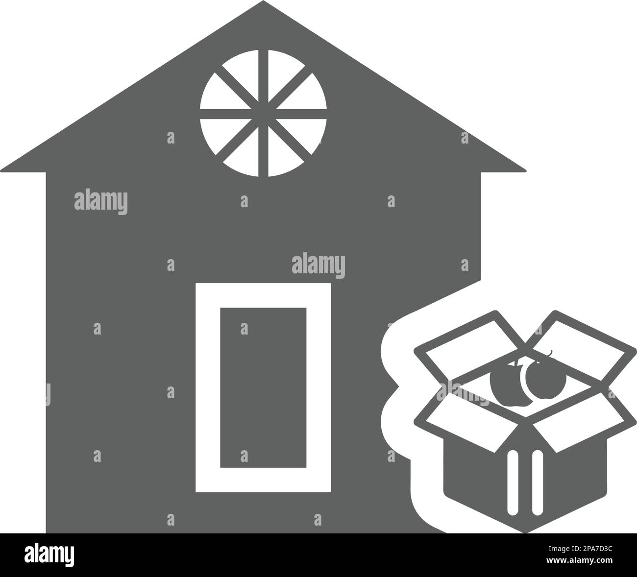 Home delivery icon for any use like print media, web, stock images ...