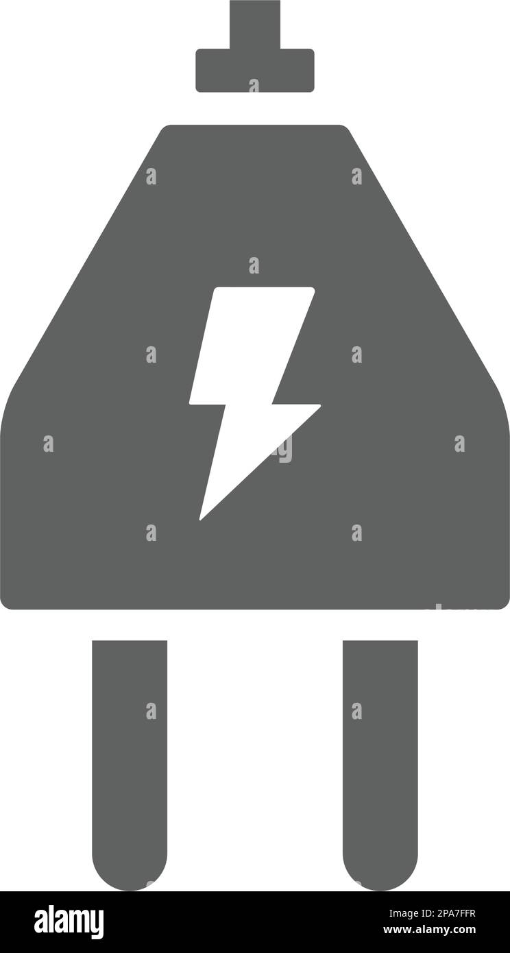 Electric 2 Pin Plug Icon Perfect Use For Print Media Web Stock Images Commercial Use Or Any