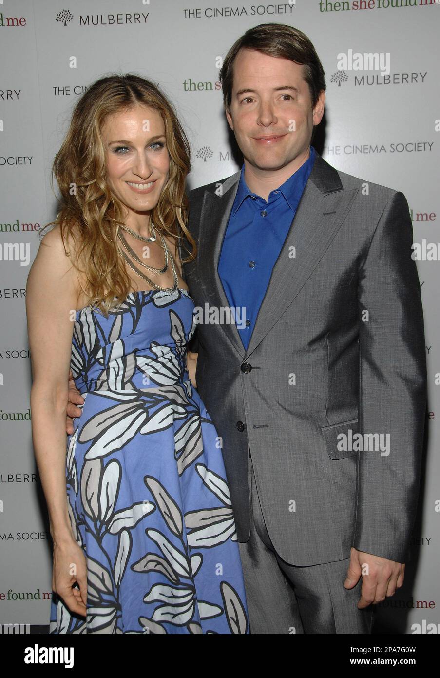 Actor Matthew Broderick and wife actress Sarah Jessica Parker attend a ...