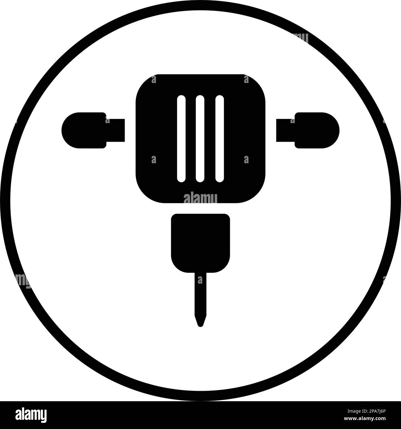 Jackhammer icon. Perfect use for print media, web, stock images ...