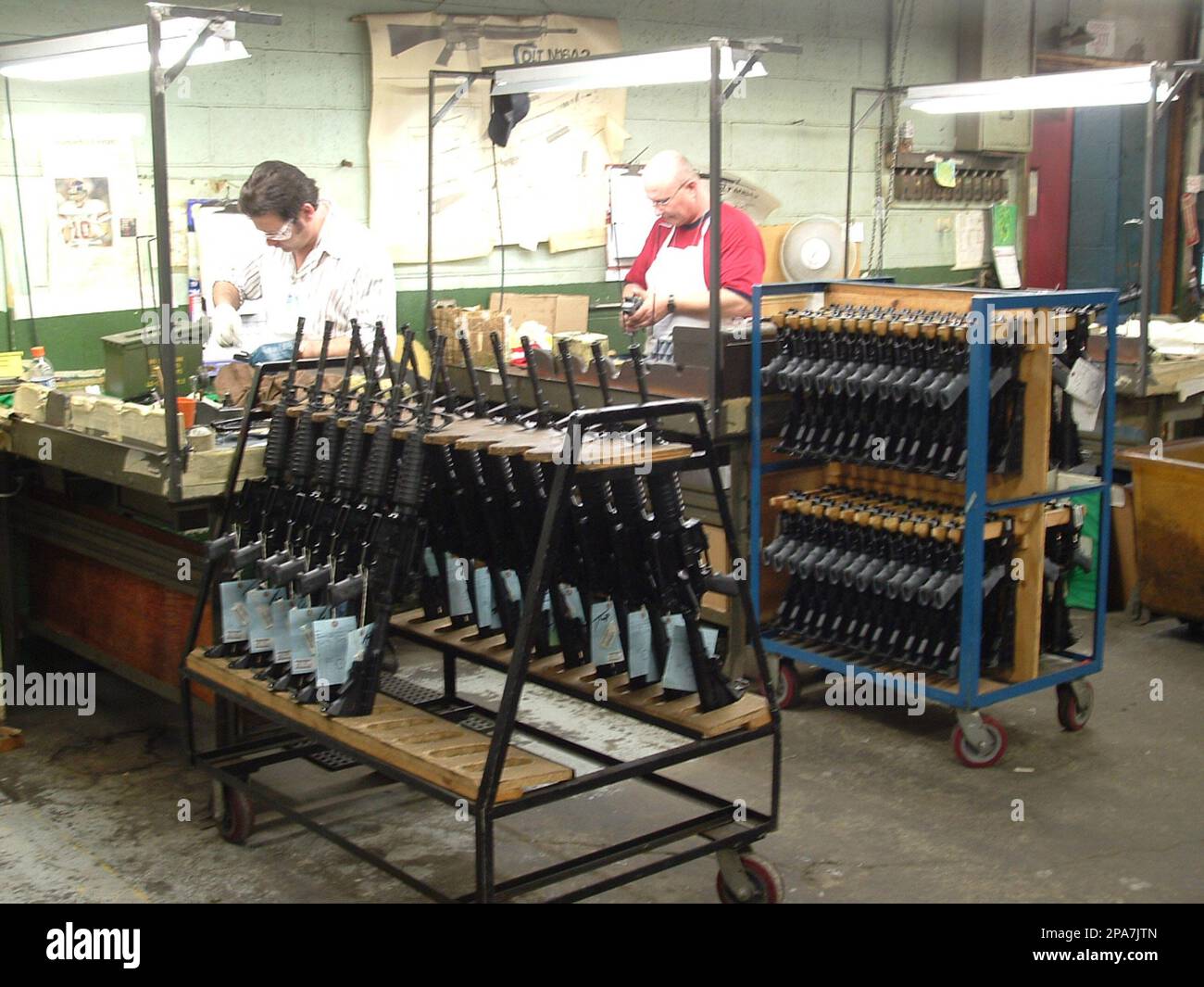 M4 Colt rifle are produced at the Colt Defense Plant in Hartford, Conn ...