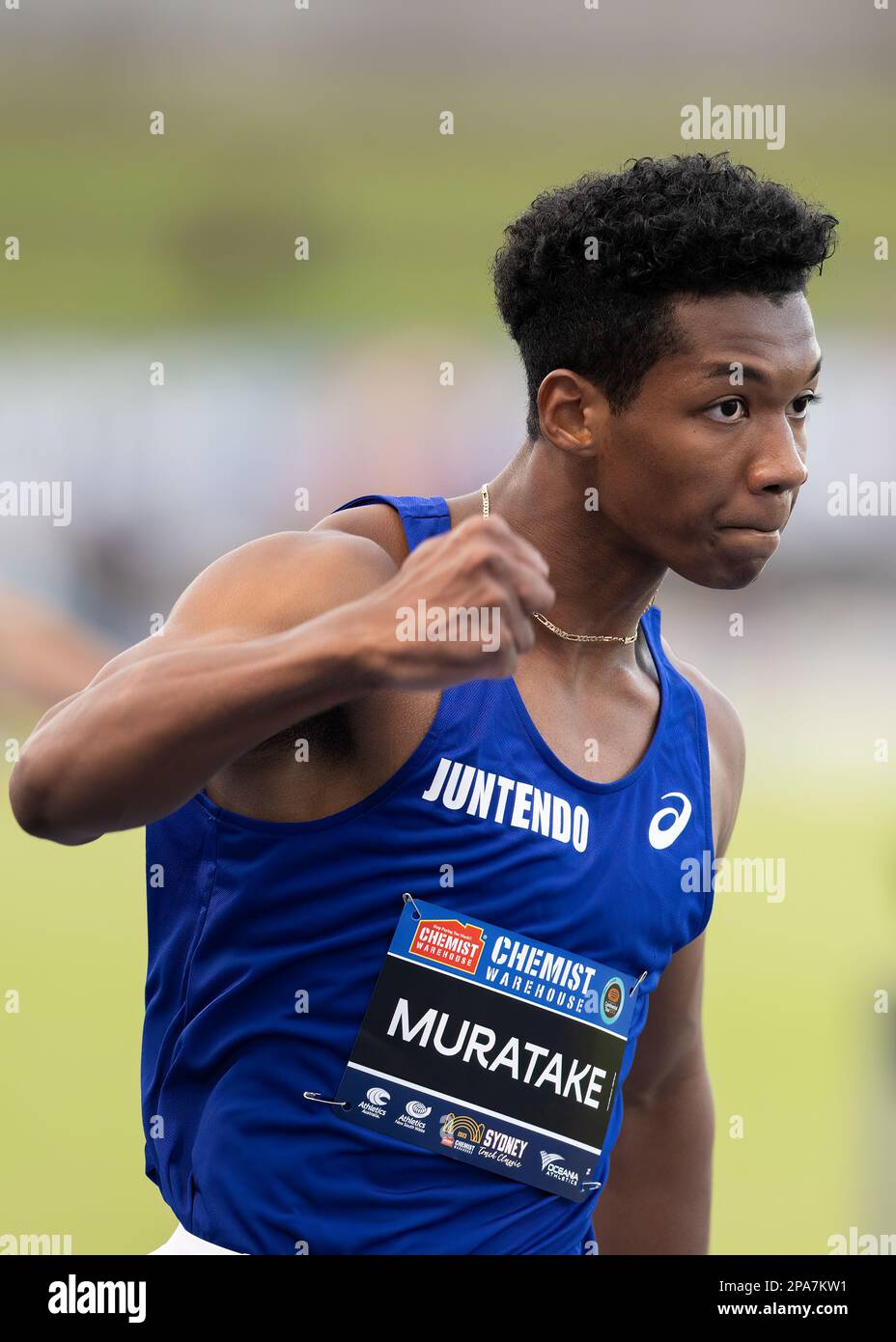 Rachid Muratake of Japan celebrates after winning in the Men's 100m ...