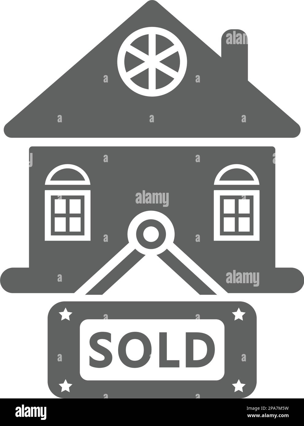 Real Estate, sold symbol icon. Beautiful design and fully editable ...