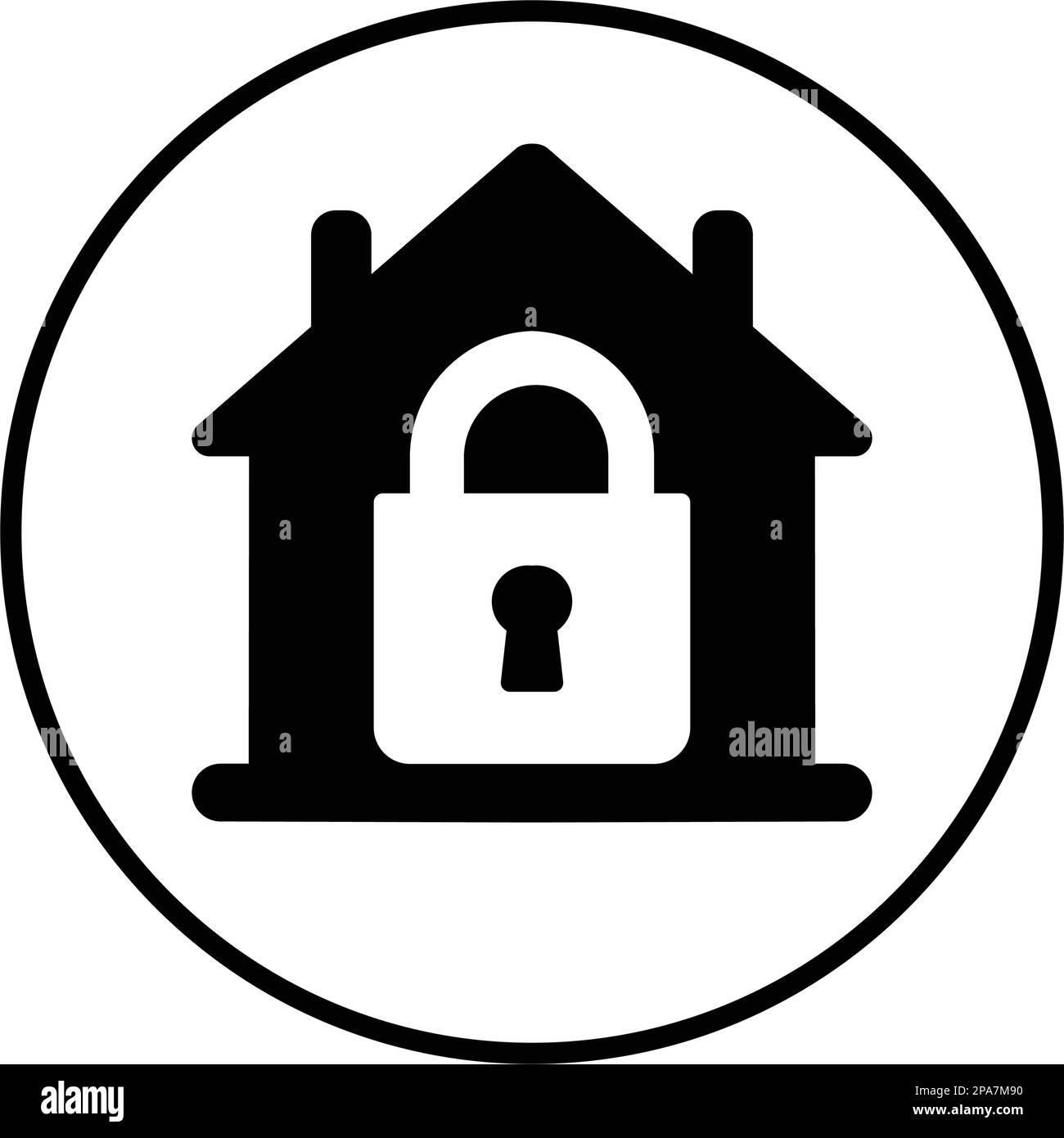 Real estate, home security icon. Beautiful design and fully editable ...