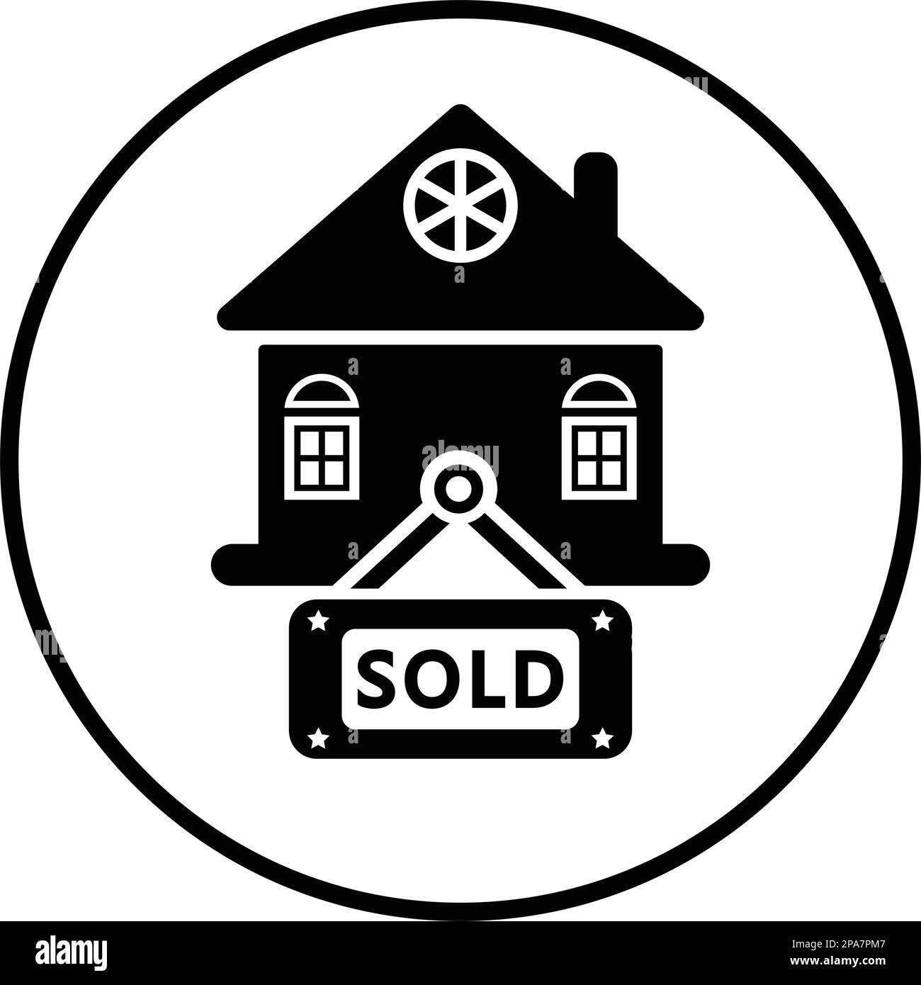 Real Estate, sold symbol icon. Beautiful design and fully editable ...