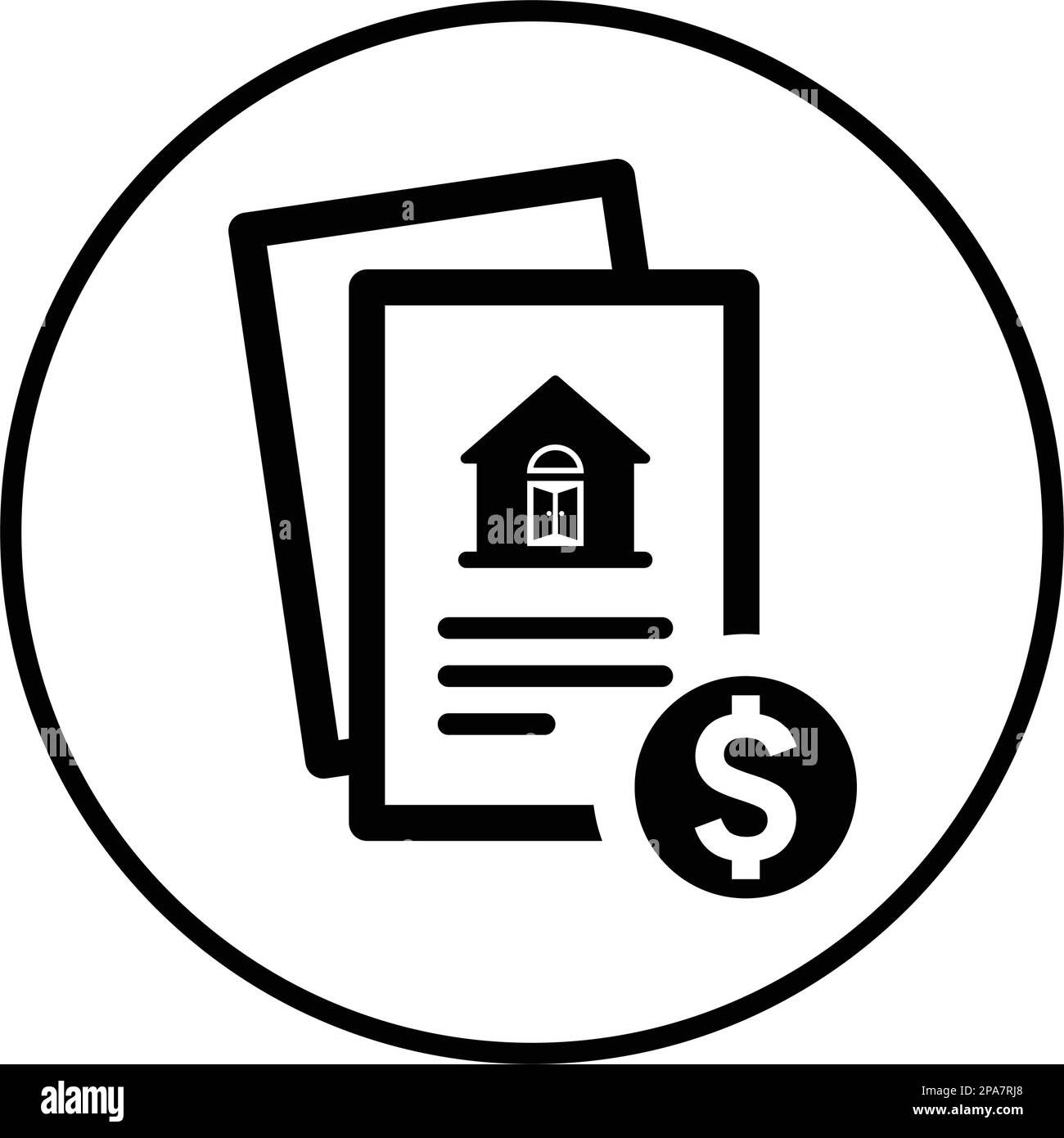 Home insurance agreement icon. Beautiful design and fully editable ...