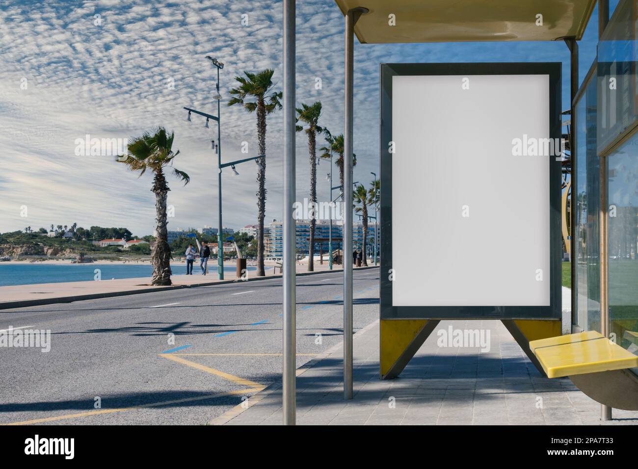 Bus stop poster sea hi-res stock photography and images - Alamy