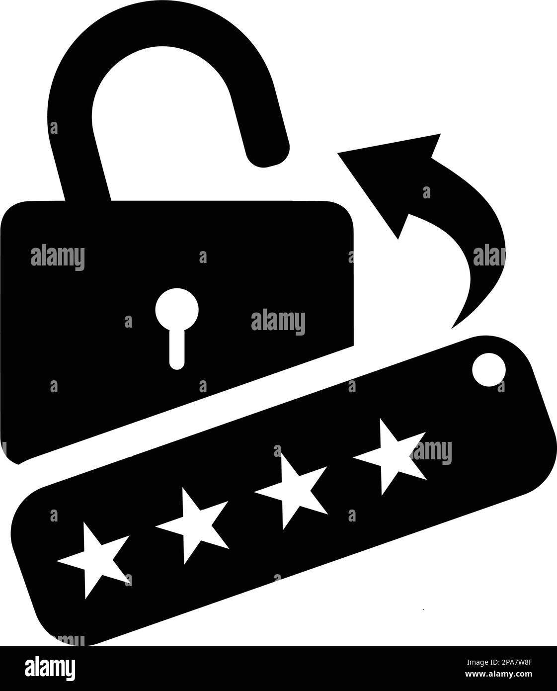 Password icon is isolated on white background. Use for graphic and web ...