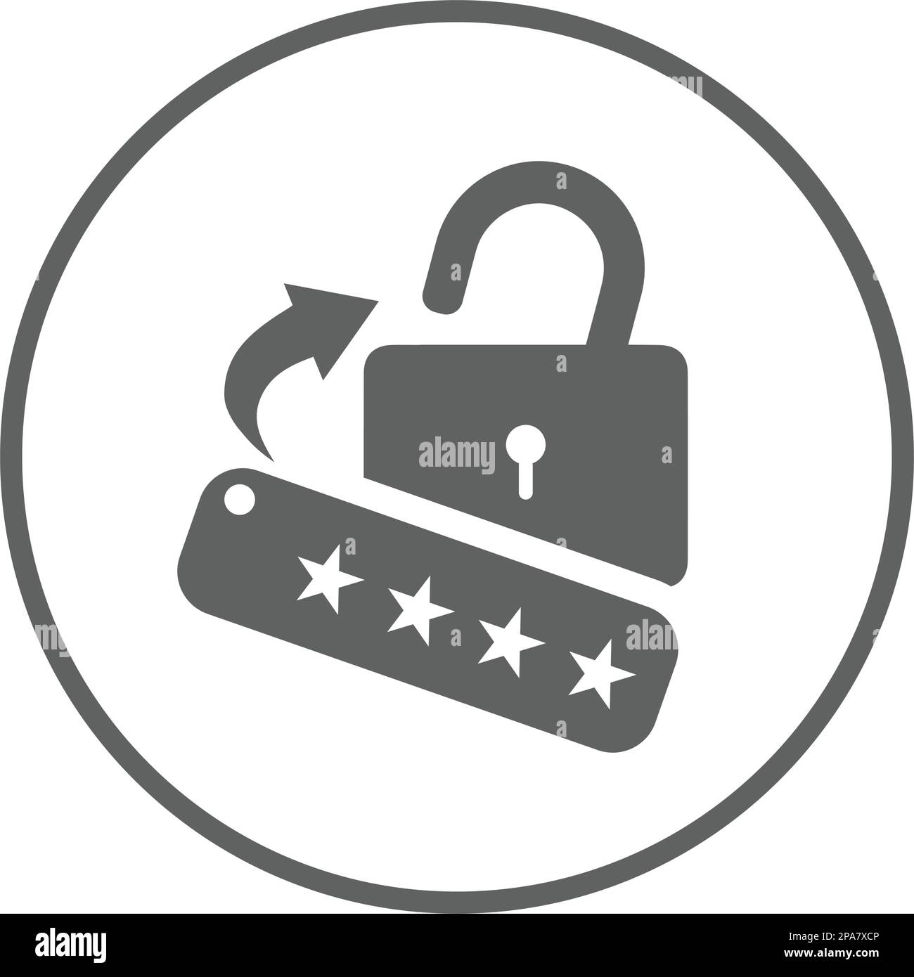 Password icon is isolated on white background. Use for graphic and web ...