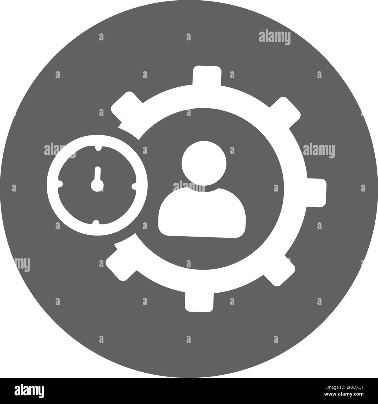 Productivity settings icon is isolated on white background. Use for ...