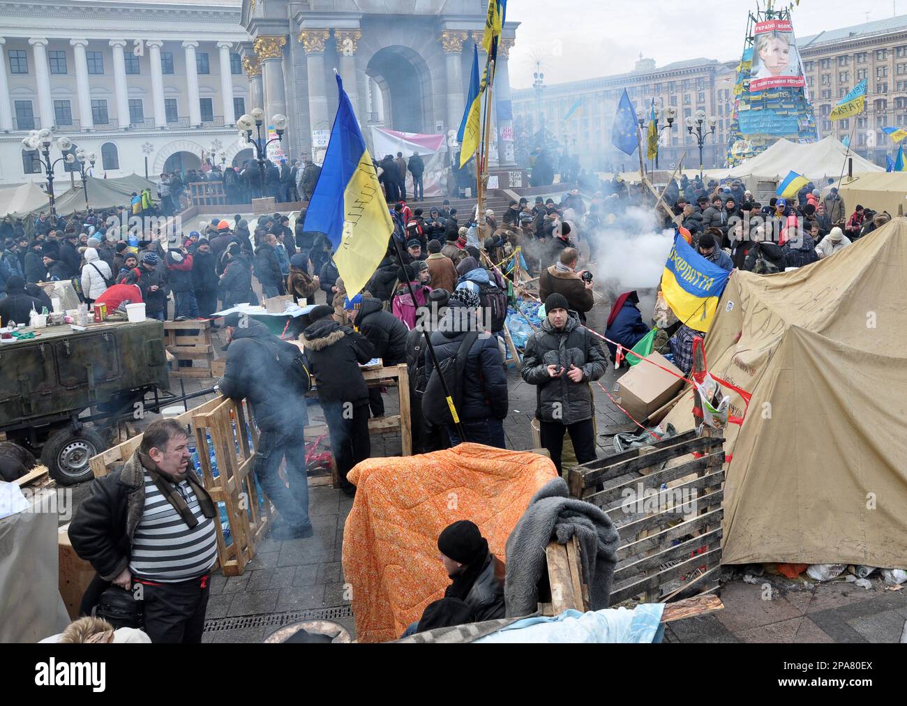 Dispersal of euromaidan hi-res stock photography and images - Alamy