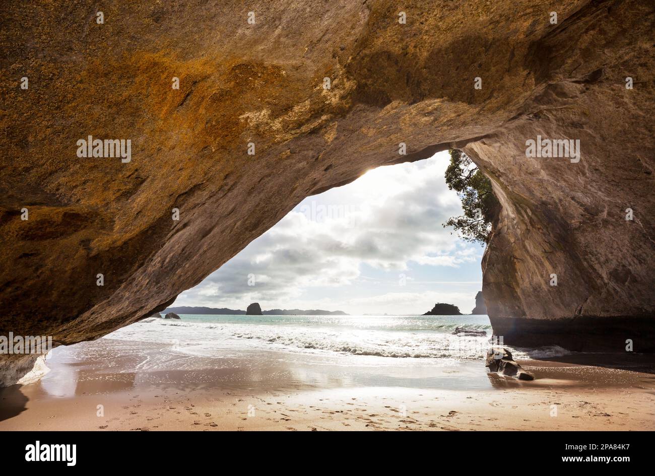 Beautiful landscapes it the Ocean Beach, New Zealand. Inspiring natural ...
