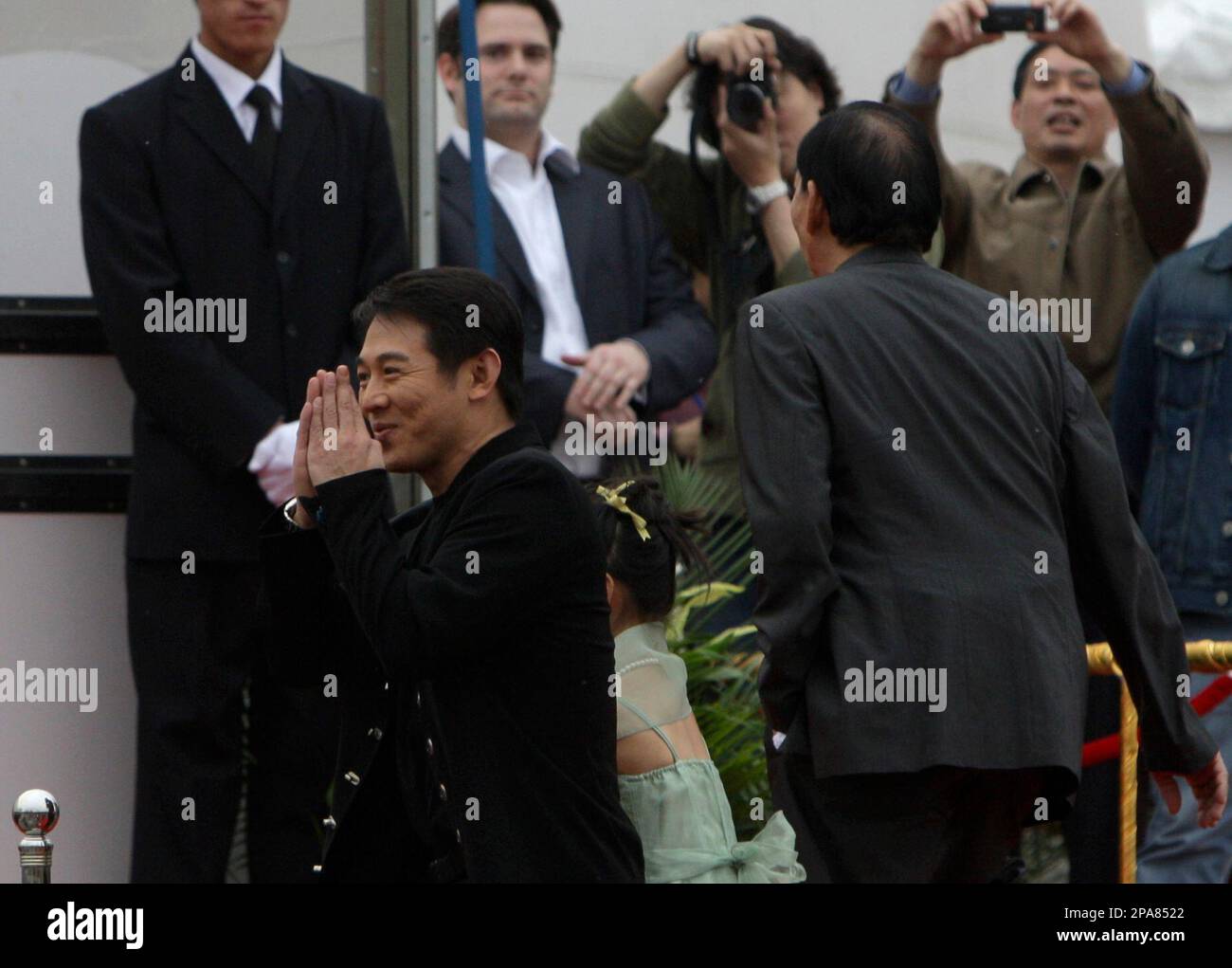 Action movie star Jet Li arrives for the world premiere of his movie ...