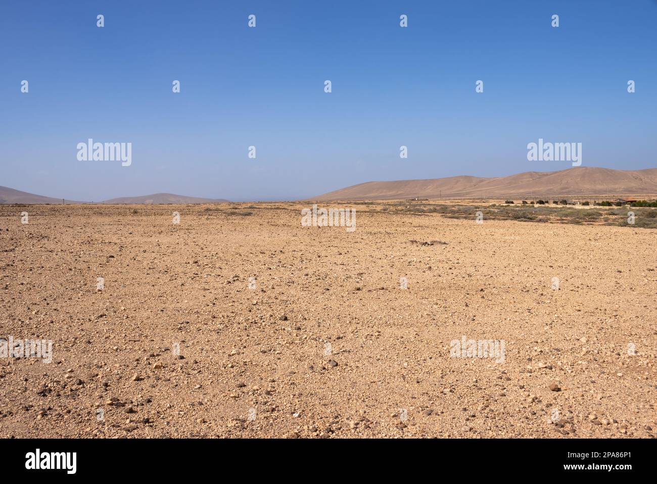 Stones and rocks of the desert, located in the centre of the island ...