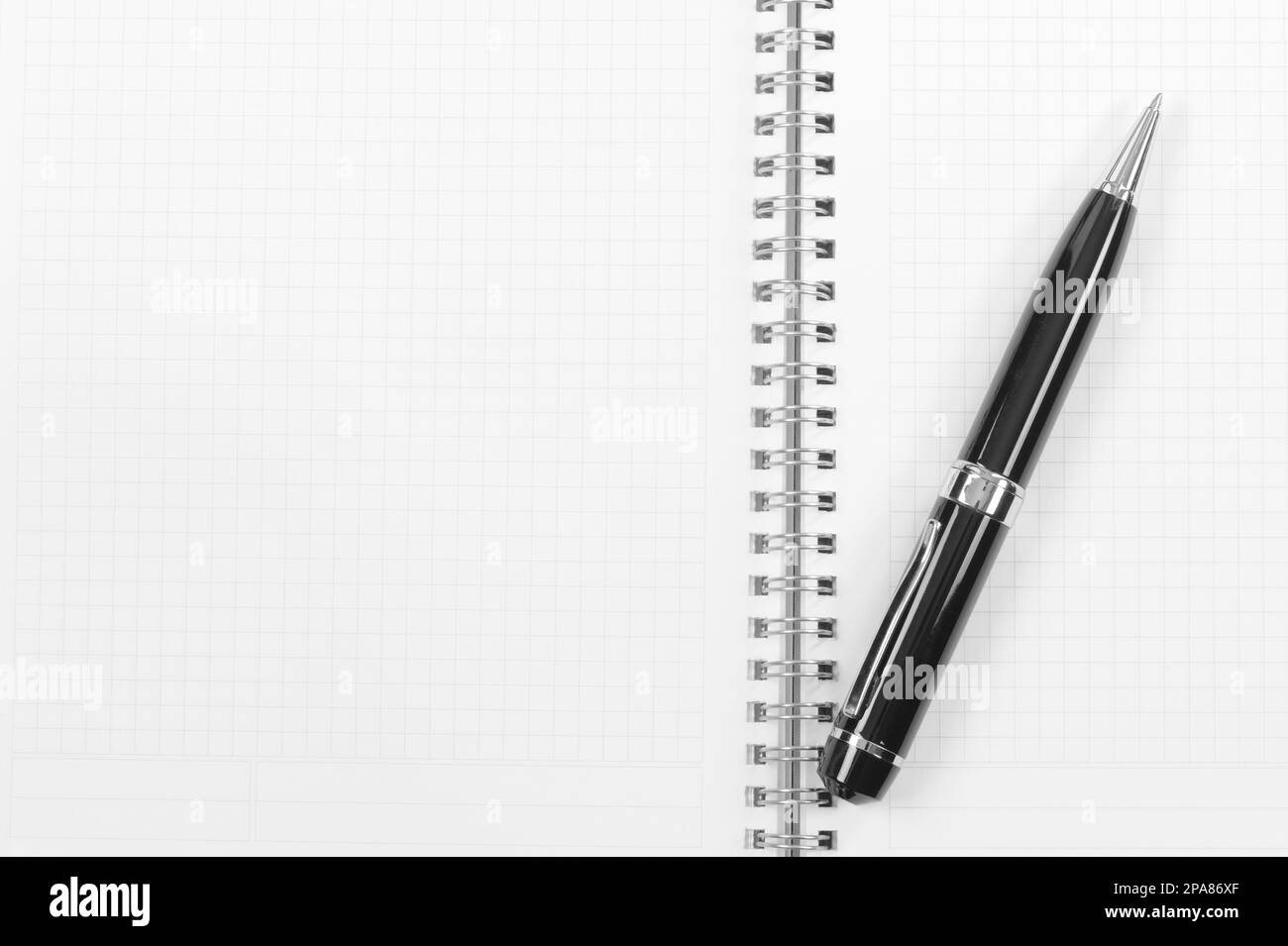 Open notepad pen Black and White Stock Photos & Images - Alamy