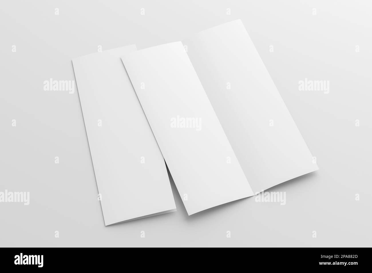 Half folded flyer hi-res stock photography and images - Alamy