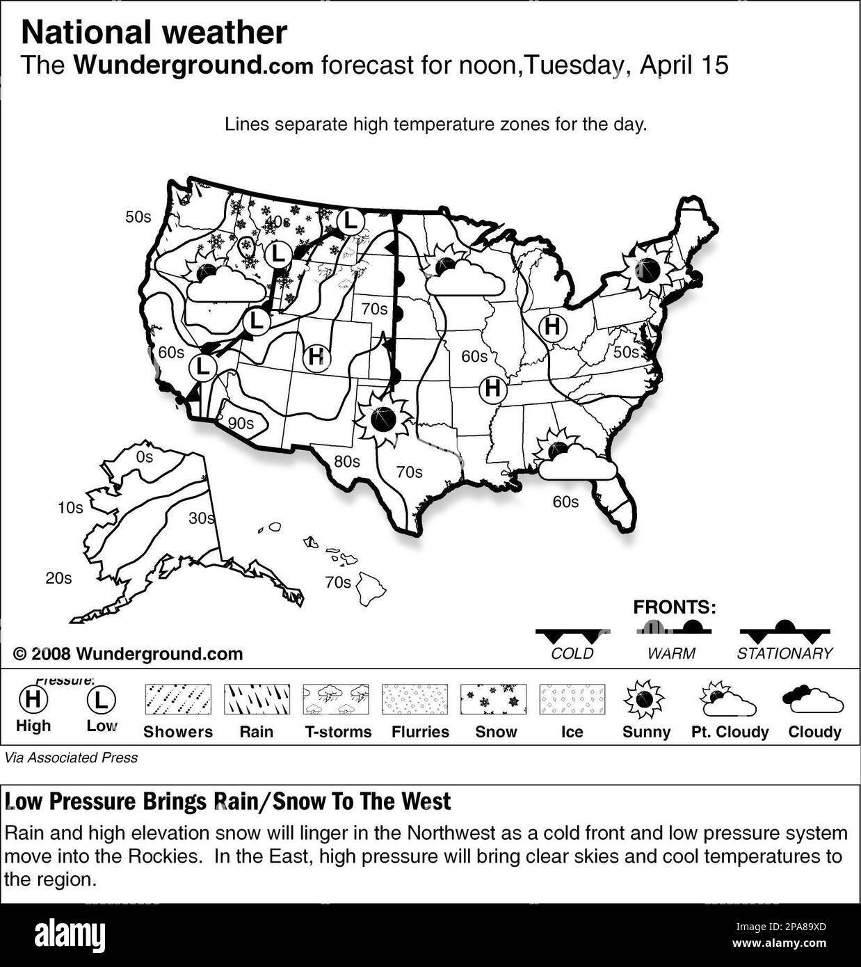 Rain and high elevation snow will linger in the Northwest as a cold ...