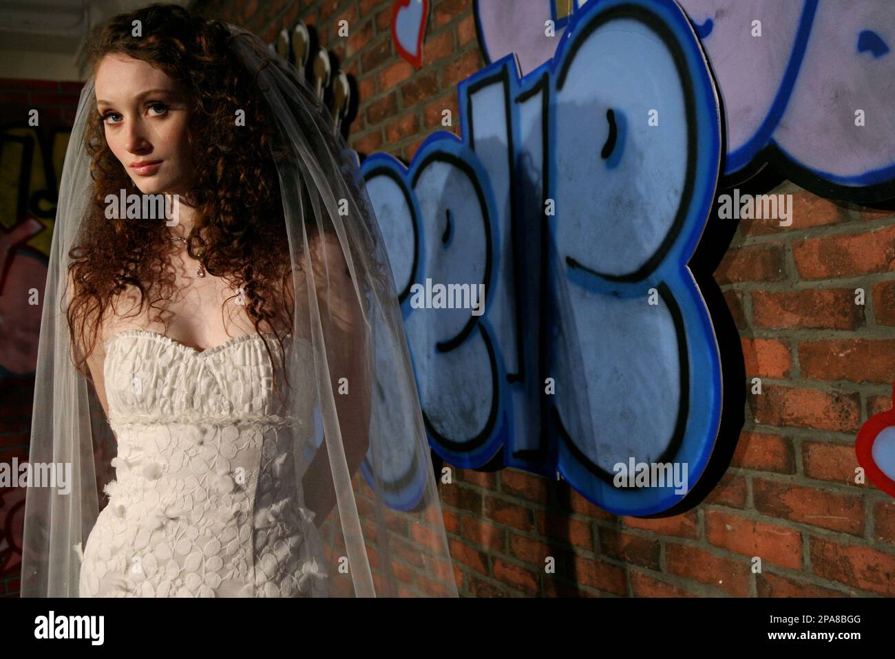 Model Francesca Tedeschi wears the "Giselle" gown designed by Kirstie Kelly for Disney's Fairy ...