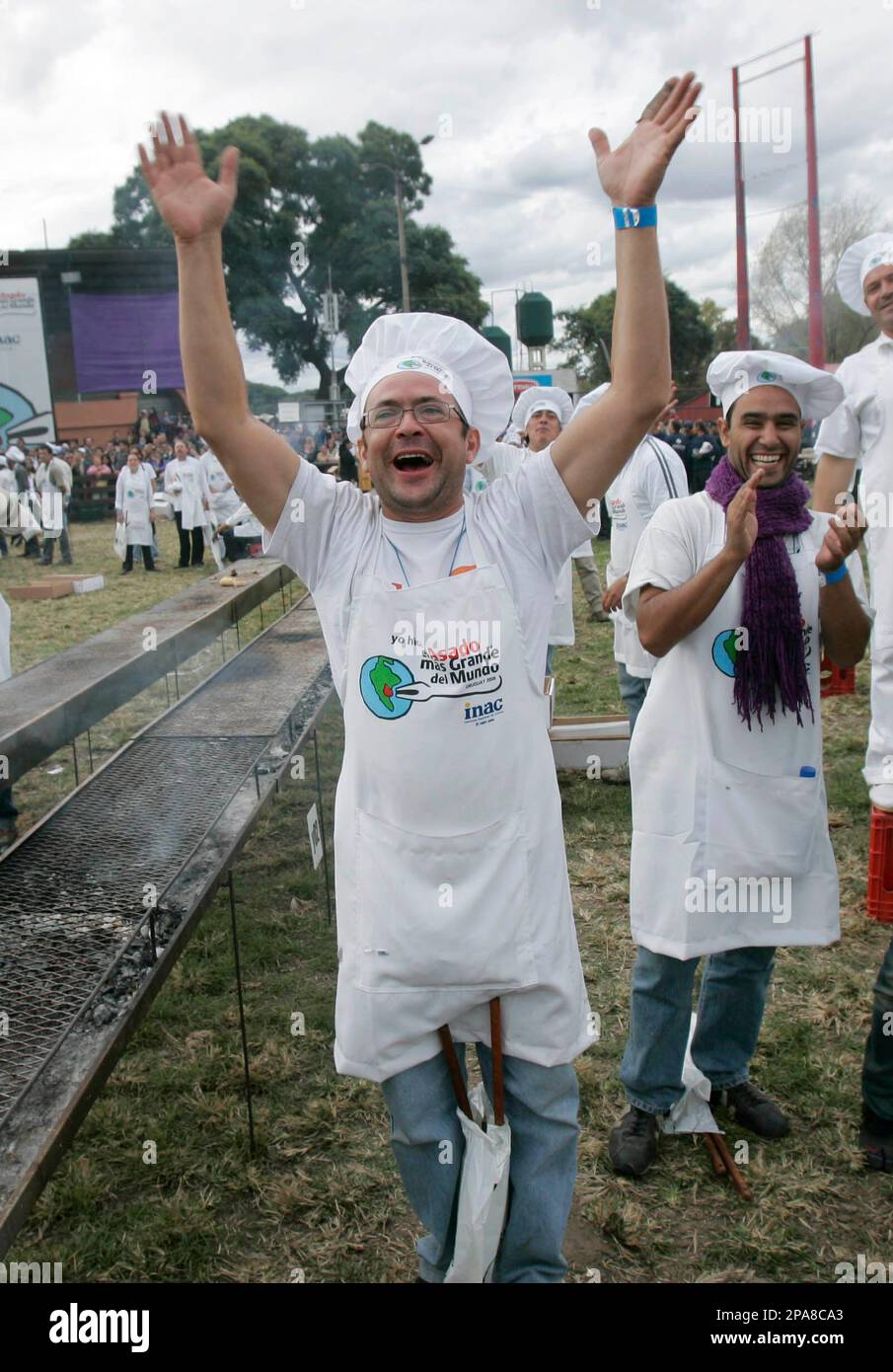 Uruguayan cooks celebrate breaking the Guinness World Record for the ...