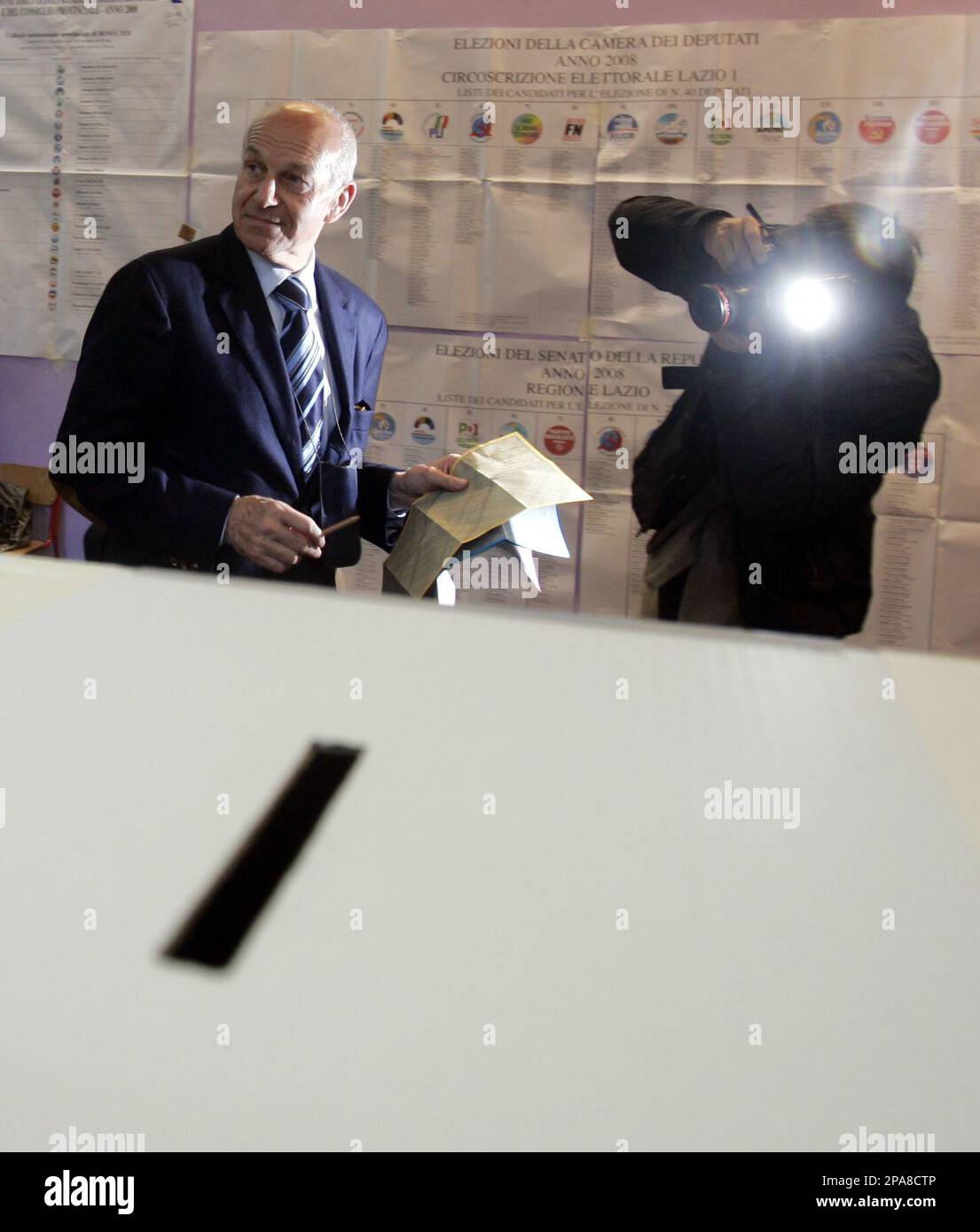 Italian Communist leader Fausto Bertinotti is photographed as he walks ...