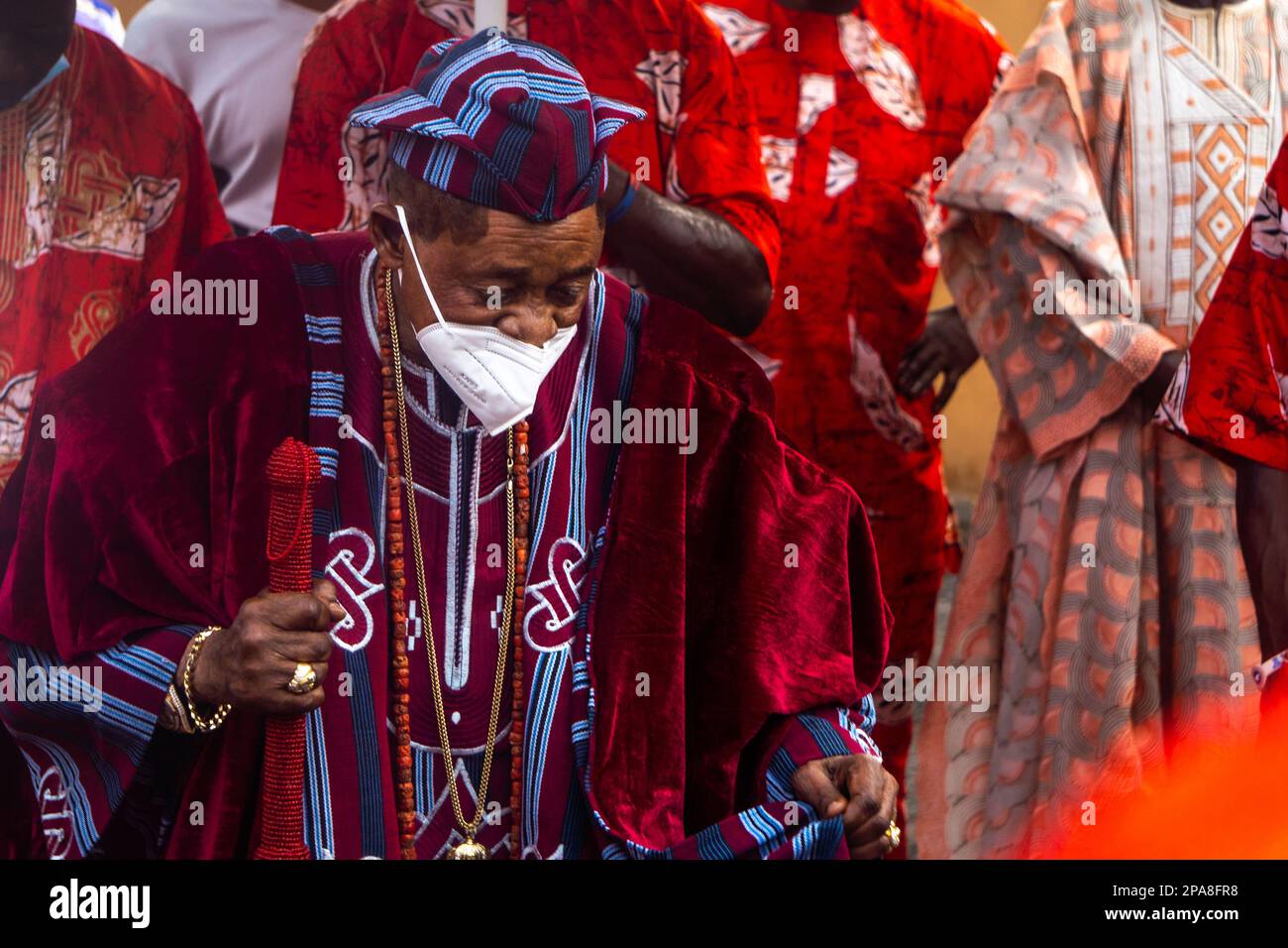 Late alaafin lamidi olayiwola adeyemi iii hi-res stock photography and ...