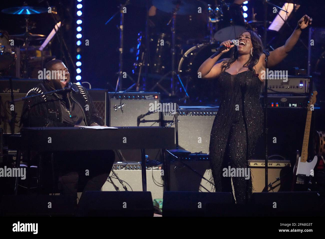 Michael Trotter Jr. and Tanya Trotter perform at the 7th annual Love ...