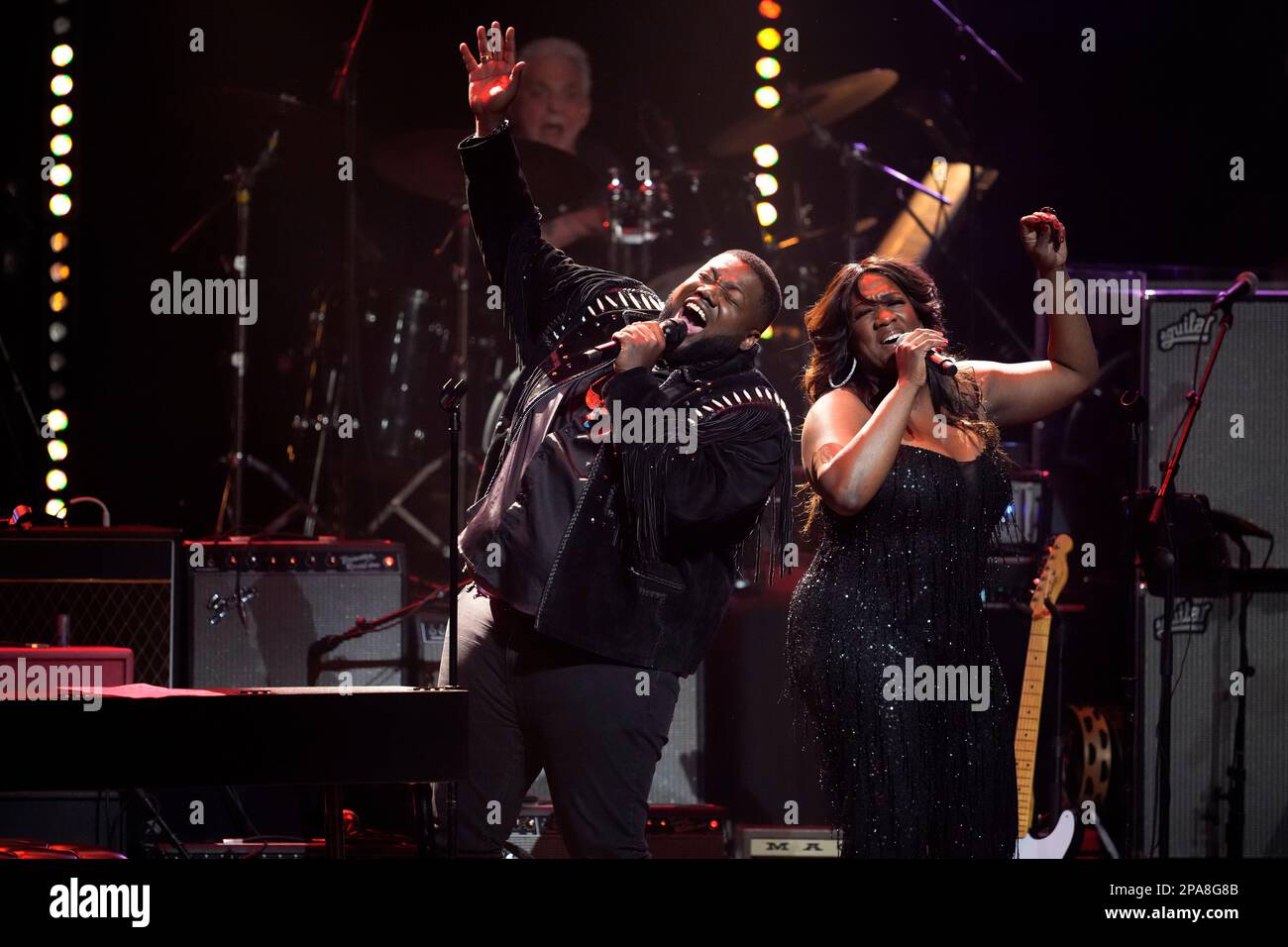 Michael Trotter Jr. and Tanya Trotter perform at the 7th annual Love ...