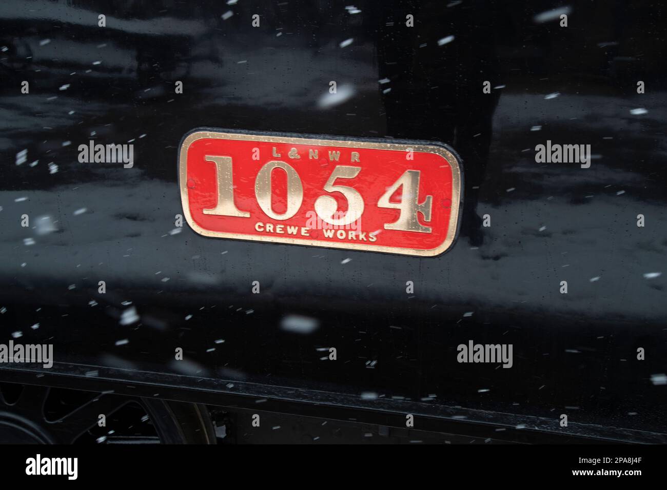 Steam Locomotive number plate for U.K. LNWR Coal Tank built in 1888 and ...