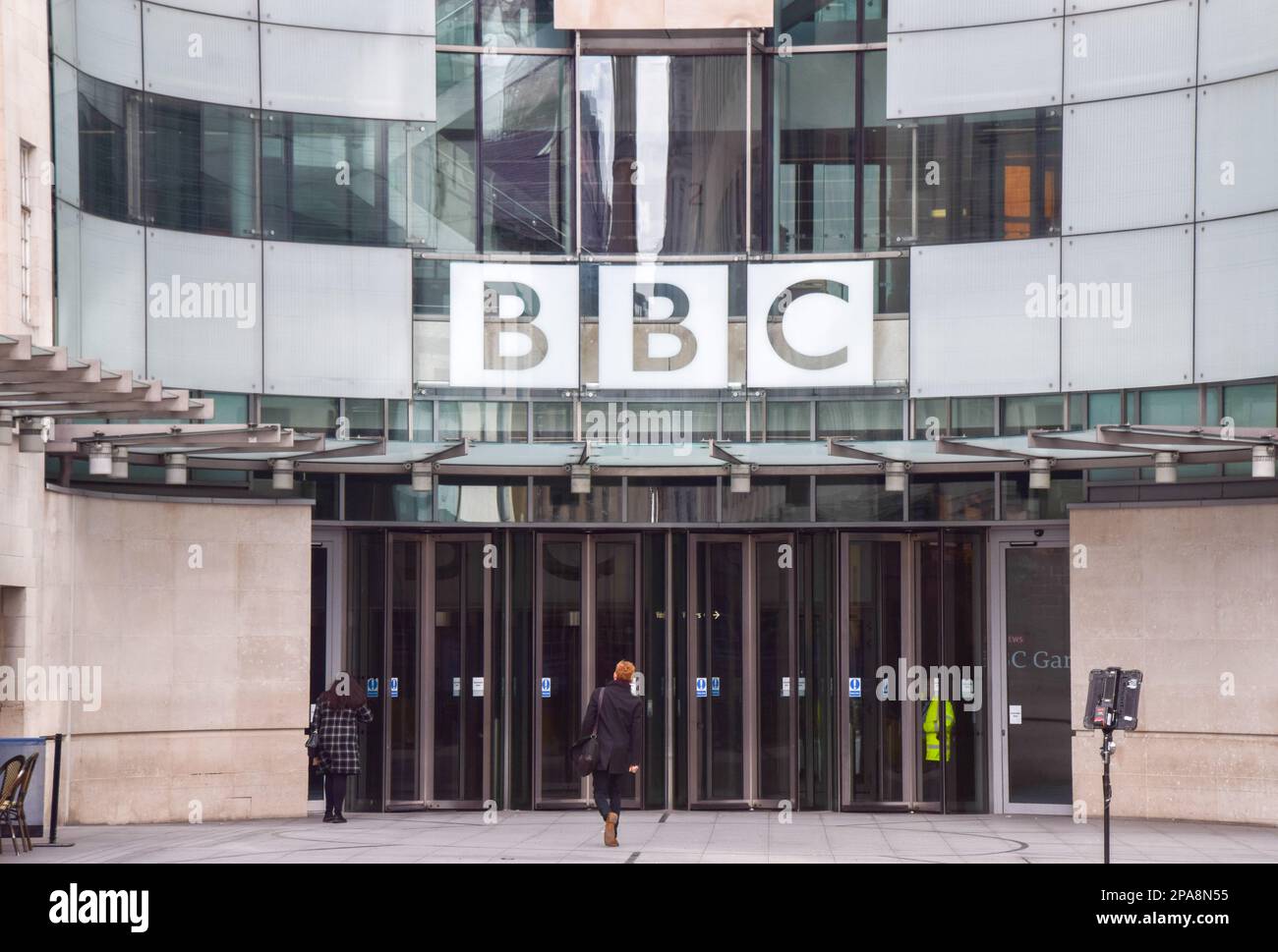 London, UK. 11th Mar, 2023. General view of Broadcasting House, the BBC ...