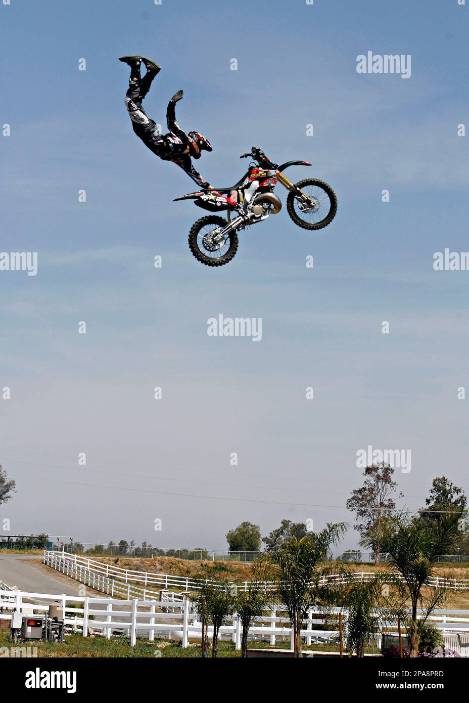 ** ADVANCE FOR WEEKEND EDITIONS, APRIL 12-13 ** Freestyle Motocross ...