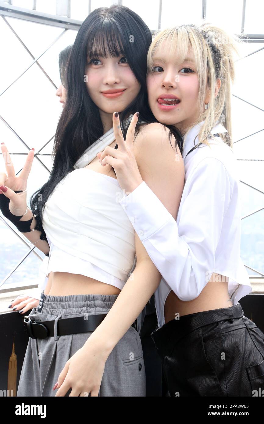 March 10 2023 Momo, Chaeyoung, attend as TWICE & Musicians on Call Light the Empire State ...