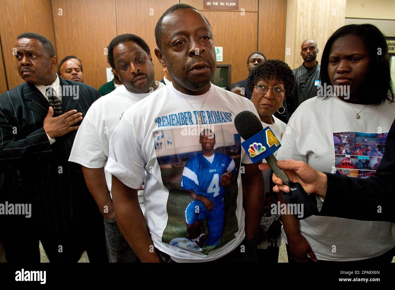 Jamiel Shaw Sr, center, and his wife U.S. Army Sgt. Anita Shaw, far ...