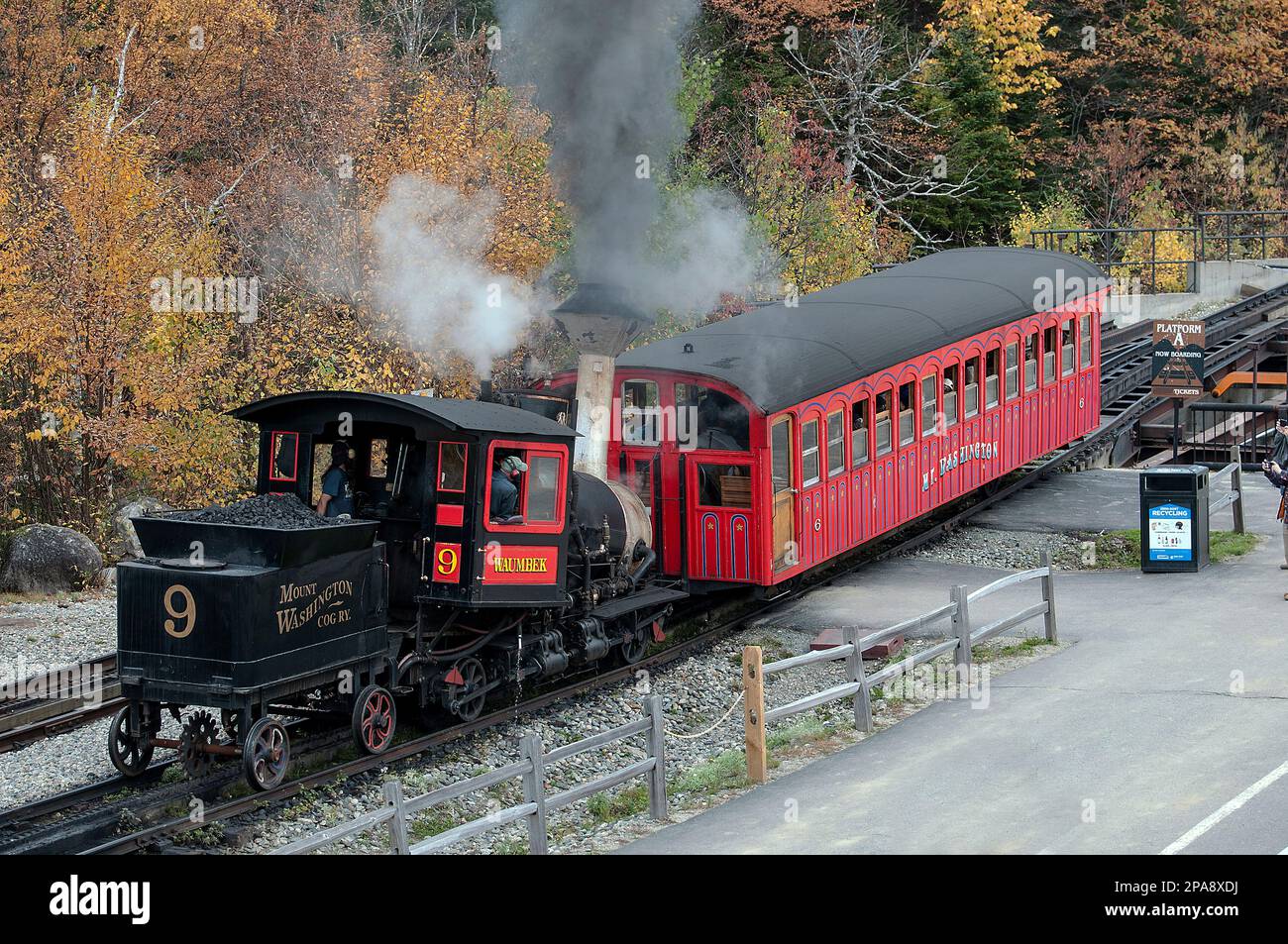 The Mount Washington Cog Rail started taking passengers to the 6288 ...