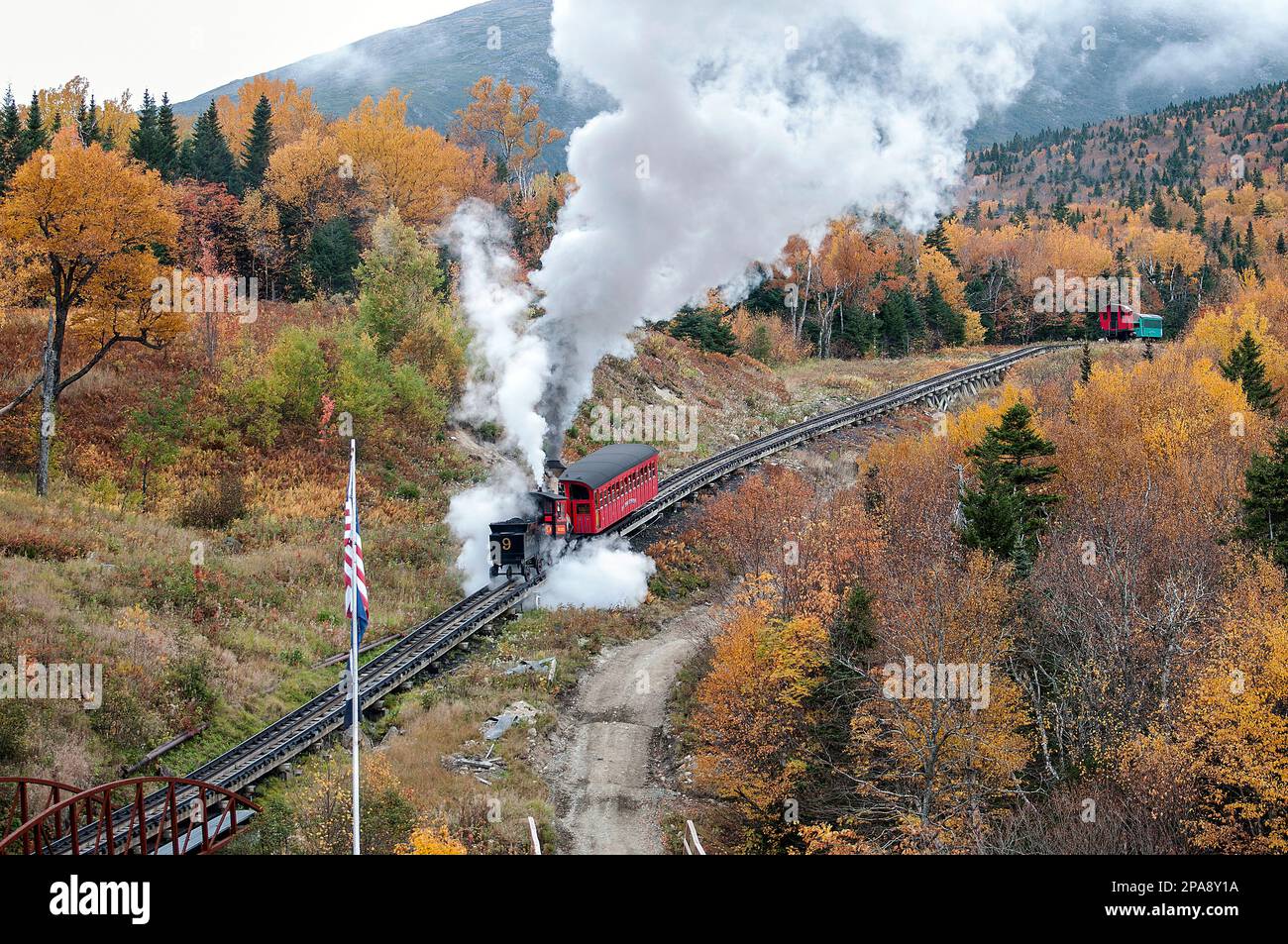 Cog railroad new hampshire hi-res stock photography and images - Alamy