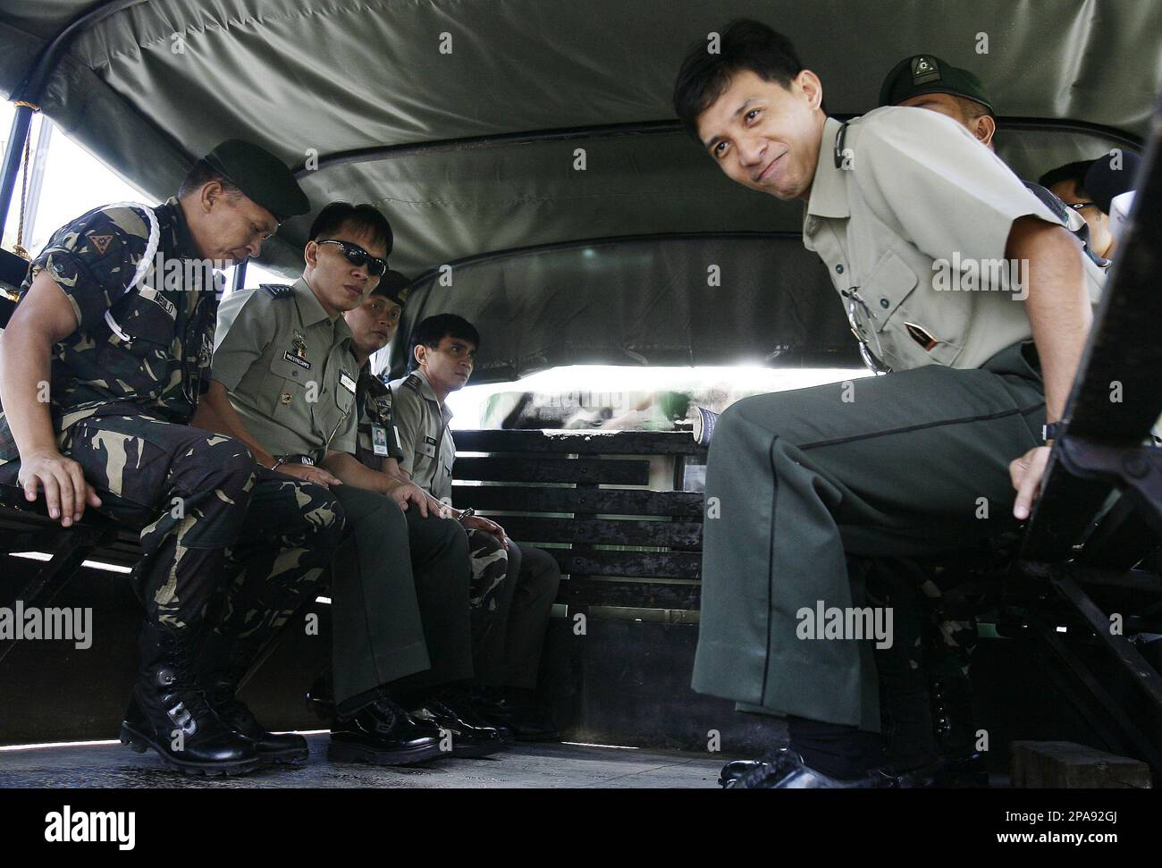 Philippine Army Scout Ranger Capts. Gerardo Gambala, right, and Milo ...